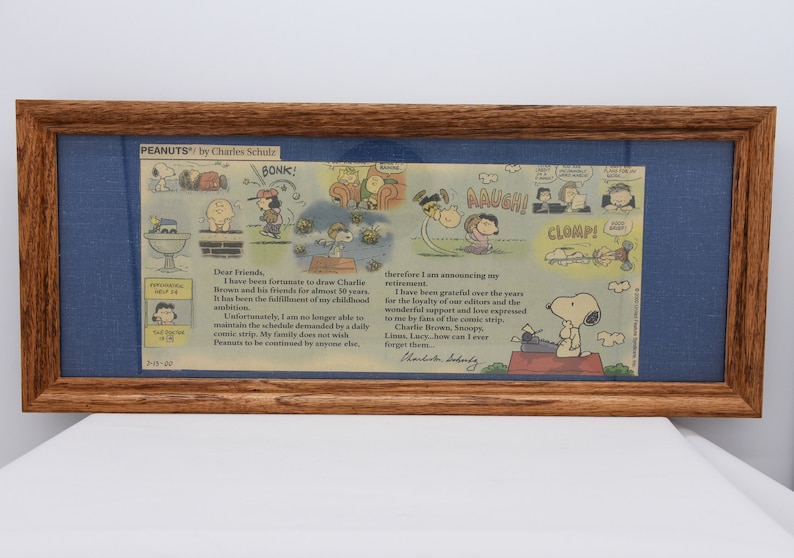 Collectable Charles Schulz Dear Friends" Letter Newspaper Print. - Etsy