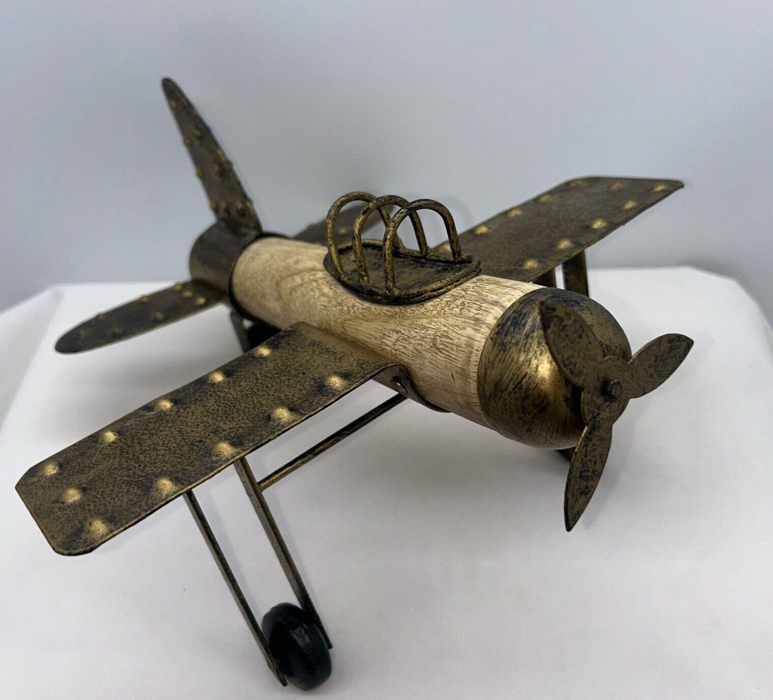 Metal and Wood Propeller Rustic Airplane Home Decor Office - Etsy