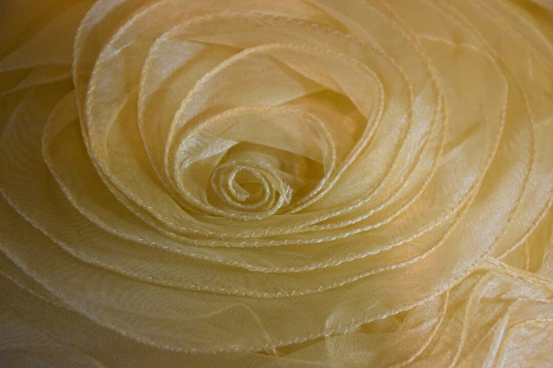 Elegant Beautiful Yellowish Pearl Rose Weaving Silk Throw Pillows - Etsy