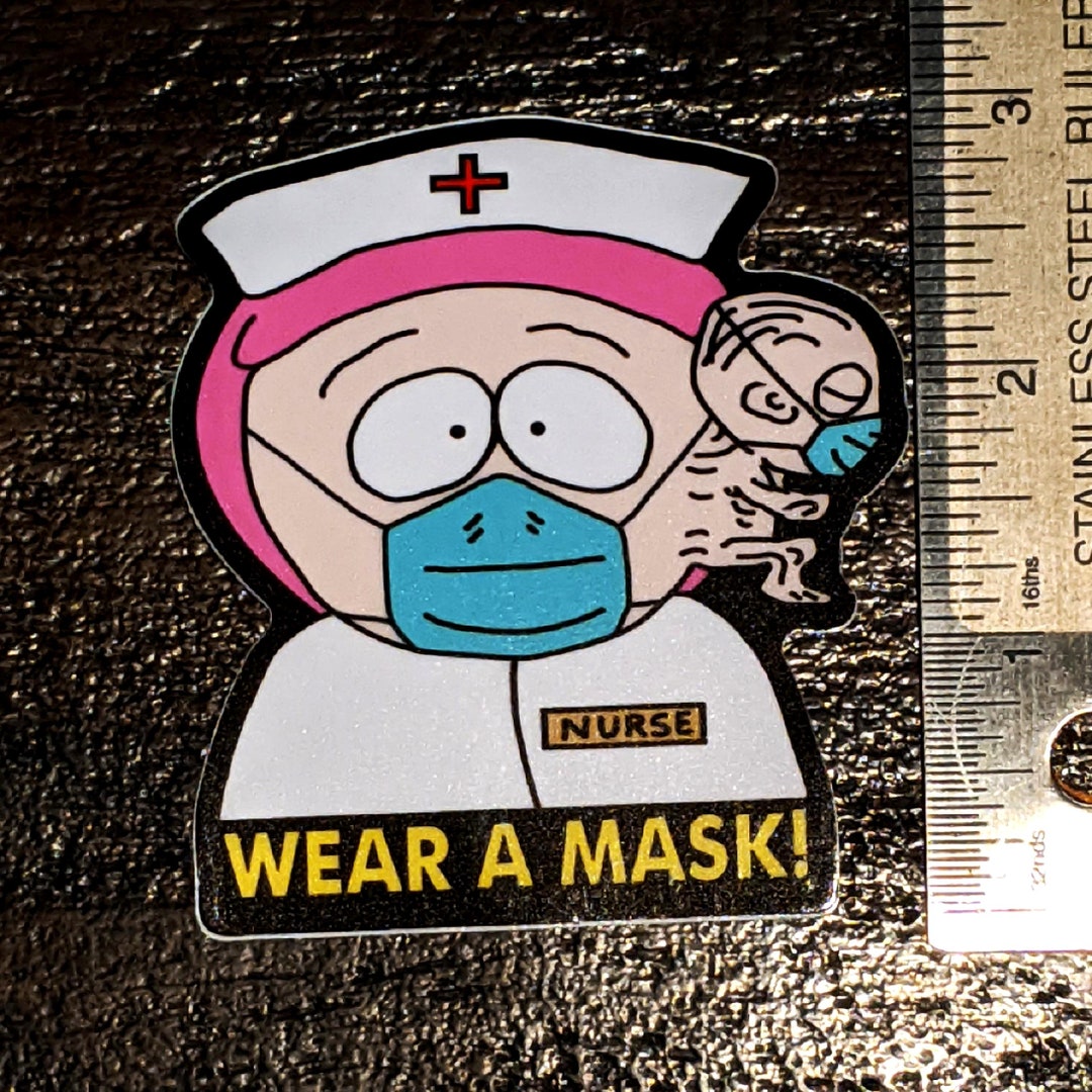 WEAR A MASK Sticker Decal - Etsy