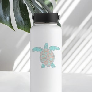 Sea Turtle Sticker Ocean Sticker Beach Sticker Waterproof - Etsy