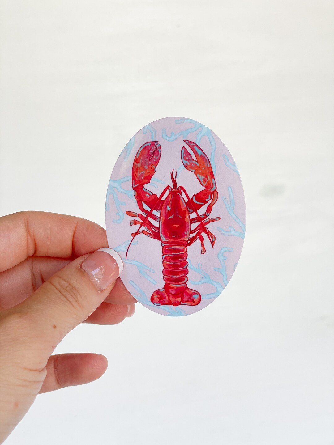 Lobster Sticker, Coastal Sticker, Beach Sticker, Waterproof Sticker ...