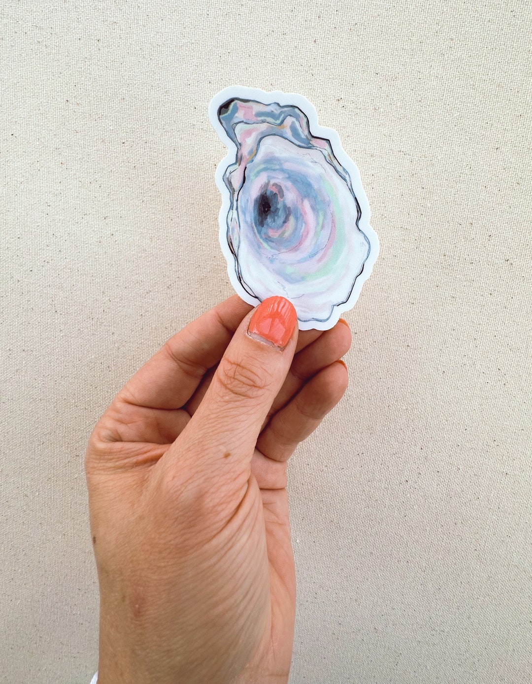 Oyster Sticker, Coastal Sticker, Beach Sticker, Waterproof Sticker ...