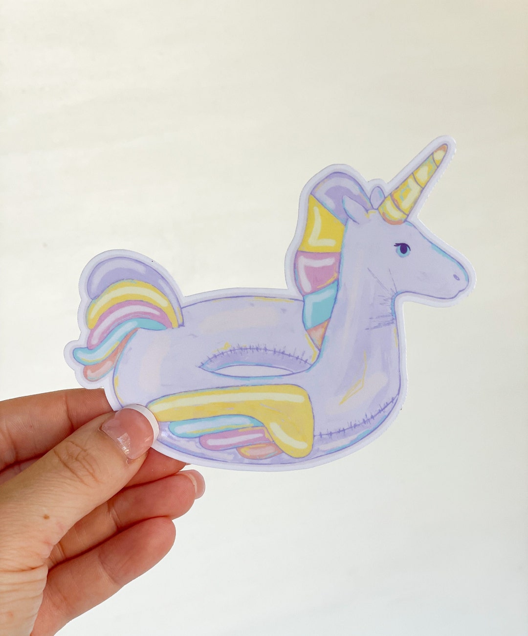 Unicorn Float Sticker, Pool Sticker, Summer Sticker, Waterproof Sticker ...