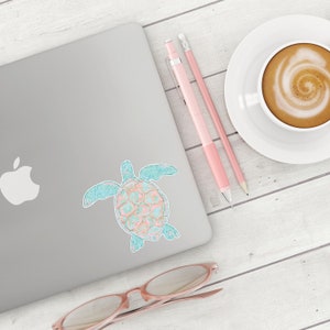 Sea Turtle Sticker Ocean Sticker Beach Sticker Waterproof - Etsy