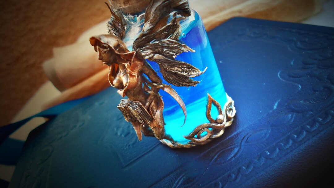 Glow in the Dark Potion, Fantasy Sculpture, Angel Miniature, Potion ...