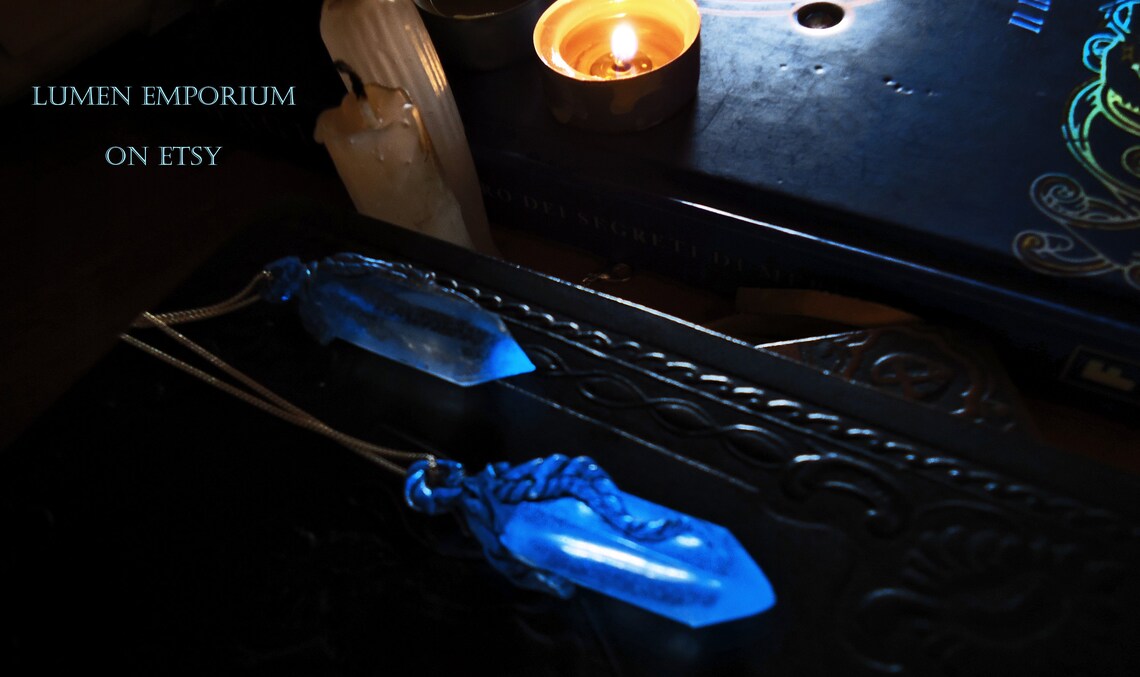 Magical Crystal Crystal Necklace Glow in the Dark Jewelry - Etsy