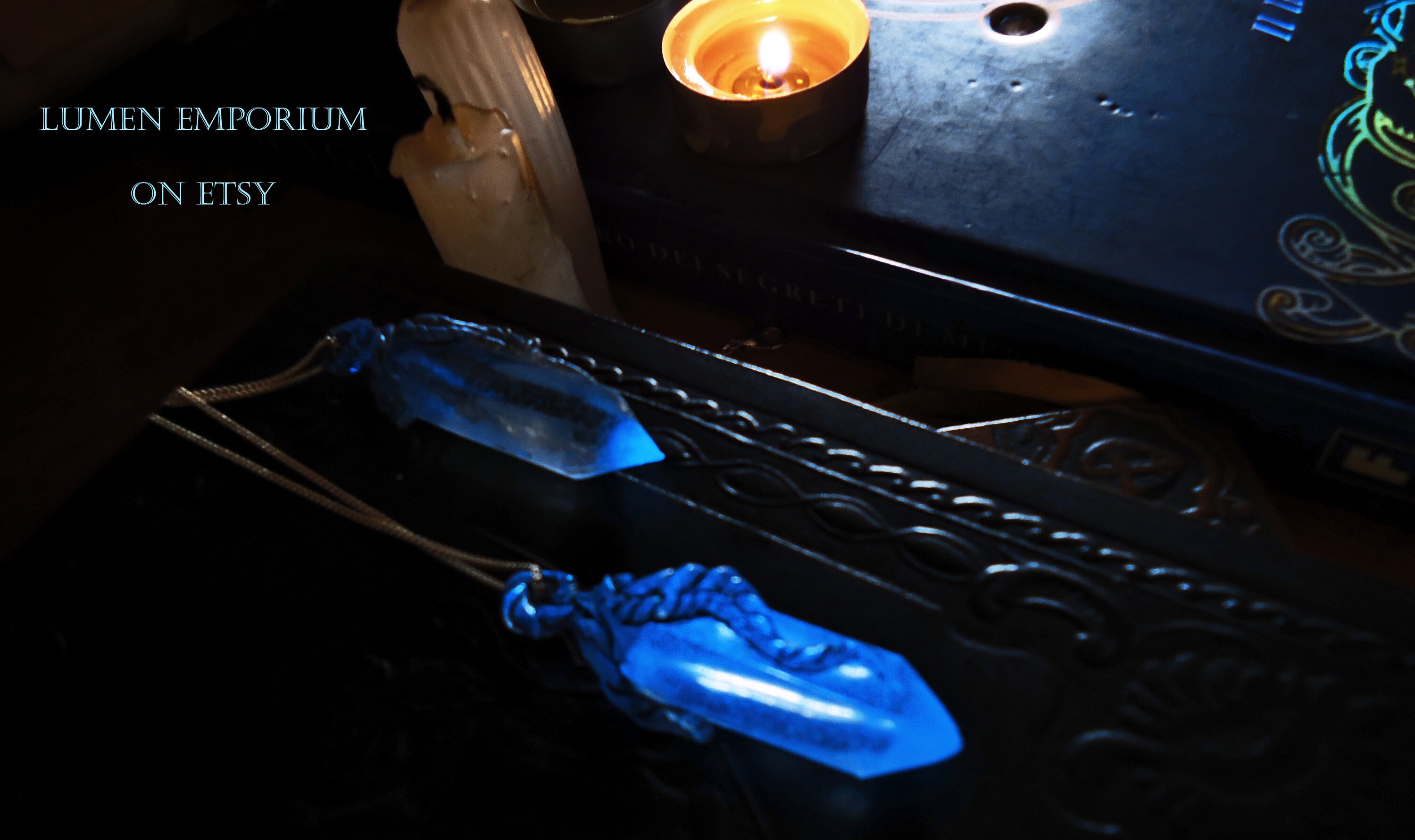 Magical Crystal Crystal Necklace Glow in the Dark Jewelry - Etsy