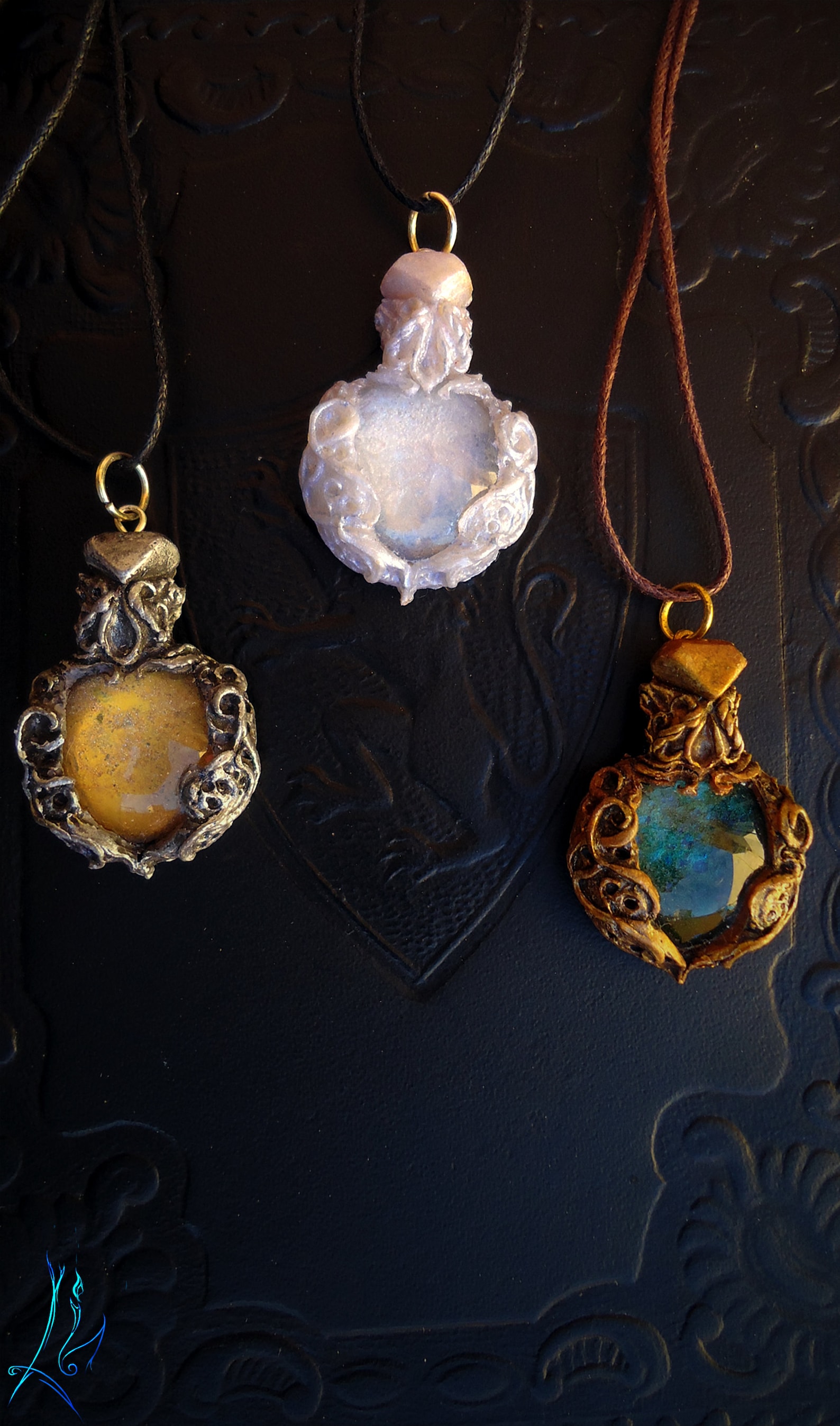 Glow in the Dark Necklace Gothic Necklace Fantasy Necklace - Etsy