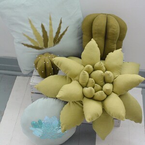 Succulent Desert Blooms Pillow Pincushion Sewing Pattern Large Throw ...