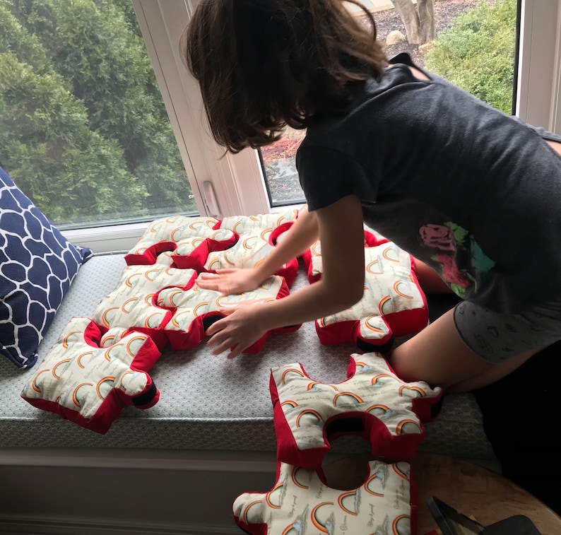 Puzzle Pad Digital PDF Sewing Pattern Unique Puzzle Piece Floor Pad ...