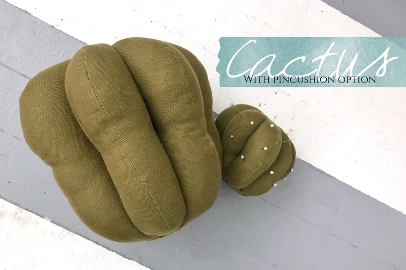 Succulent Desert Blooms Pillow Pincushion Sewing Pattern Large - Etsy