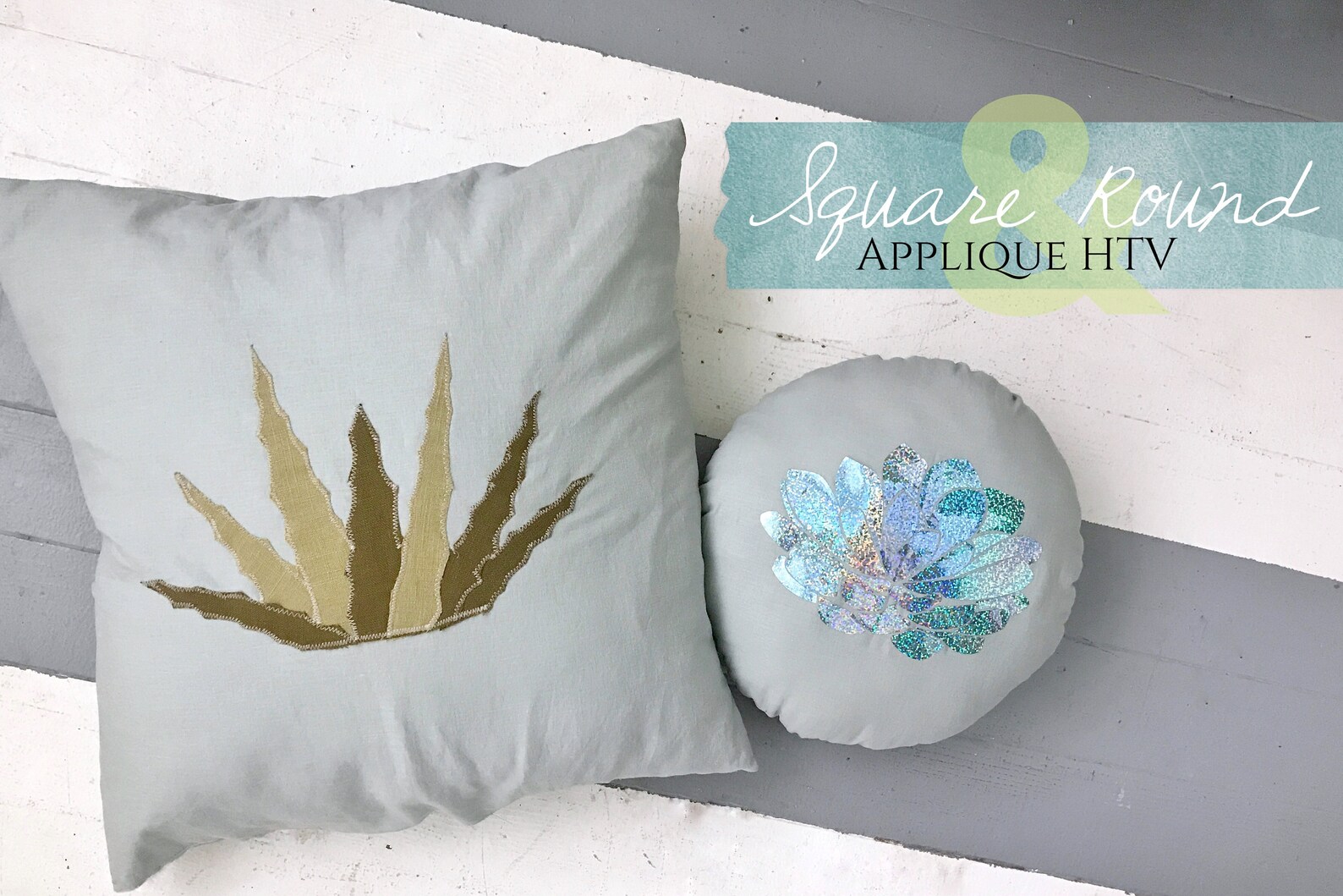 Succulent Desert Blooms Pillow Pincushion Sewing Pattern Large Throw ...