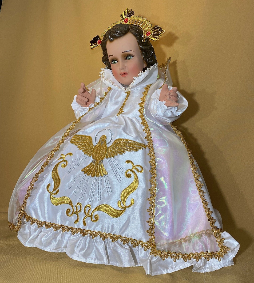 Espiritu Santo Gala, Ropa De Niño Dios,baby Jesus Dress , Traje De Niño ...