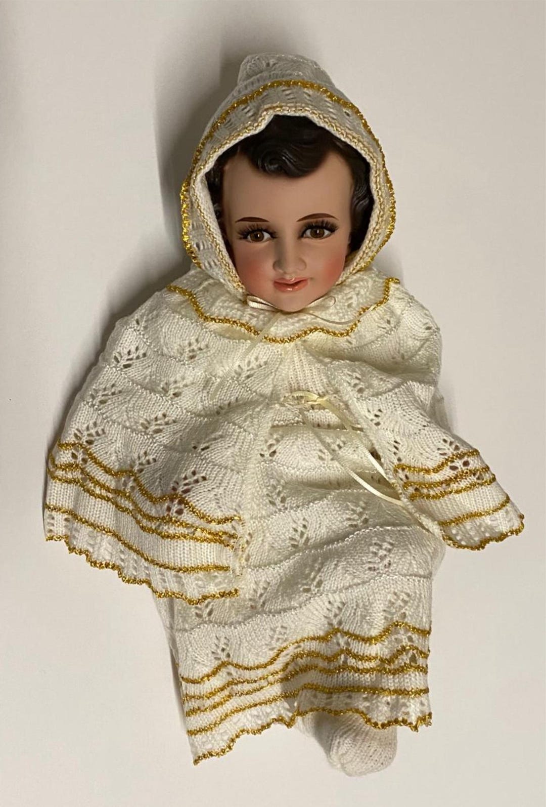 IVORY ROPON TEJIDO , Gala, Ropa De Niño Dios,baby Jesus Dress , Traje ...