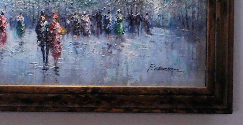 Vintage P. Sanchez Signed Oil Painting - Etsy