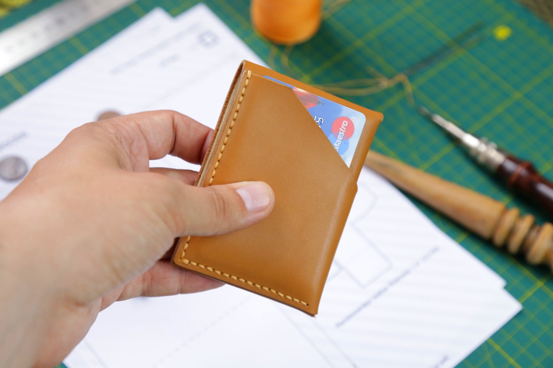 Minimalist Leather Wallet PDF Template | USD Sized Leather Wallet ...