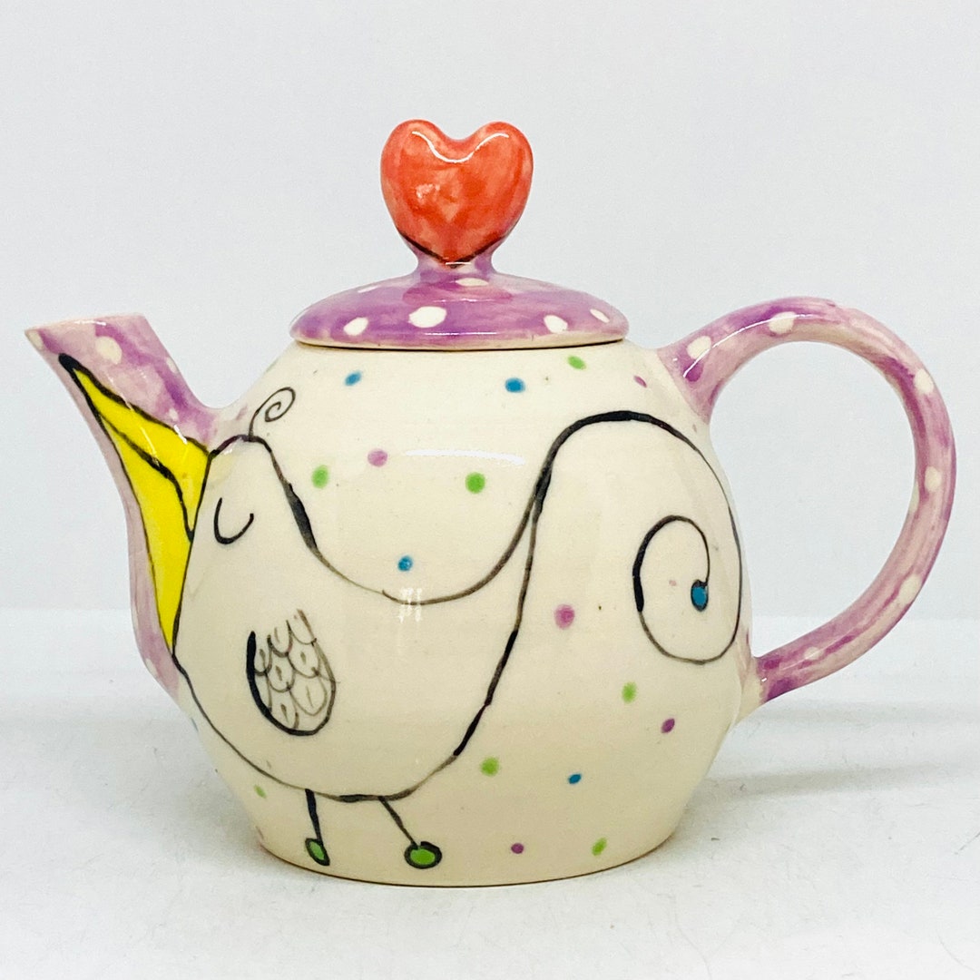 Love Birds Teapot - Etsy Österreich