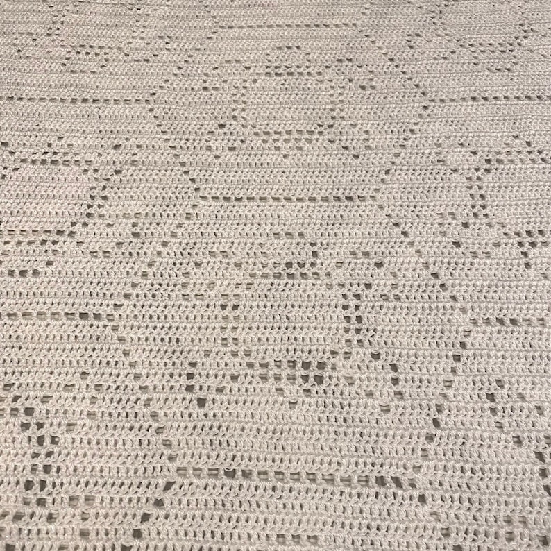 Swimming Turtles Filet Crochet Blanket - Etsy