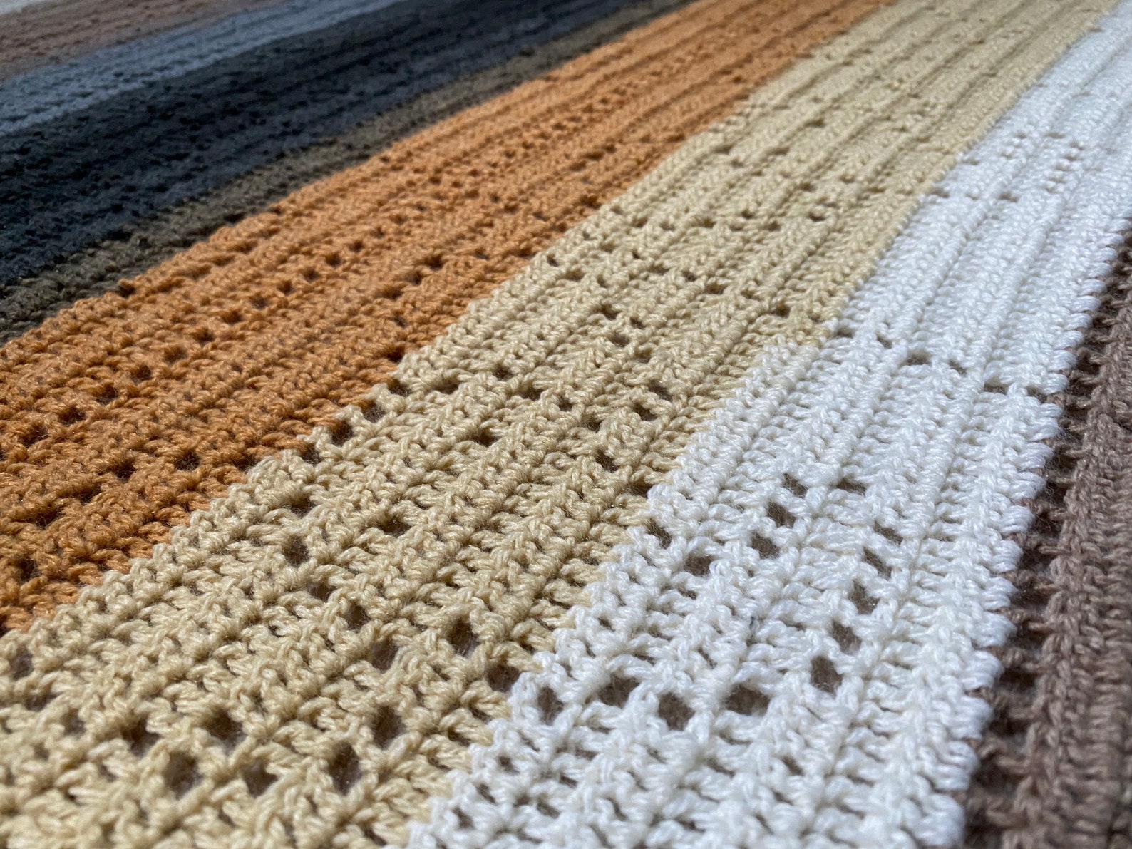 Elephant Filet Crochet Blanket - Etsy
