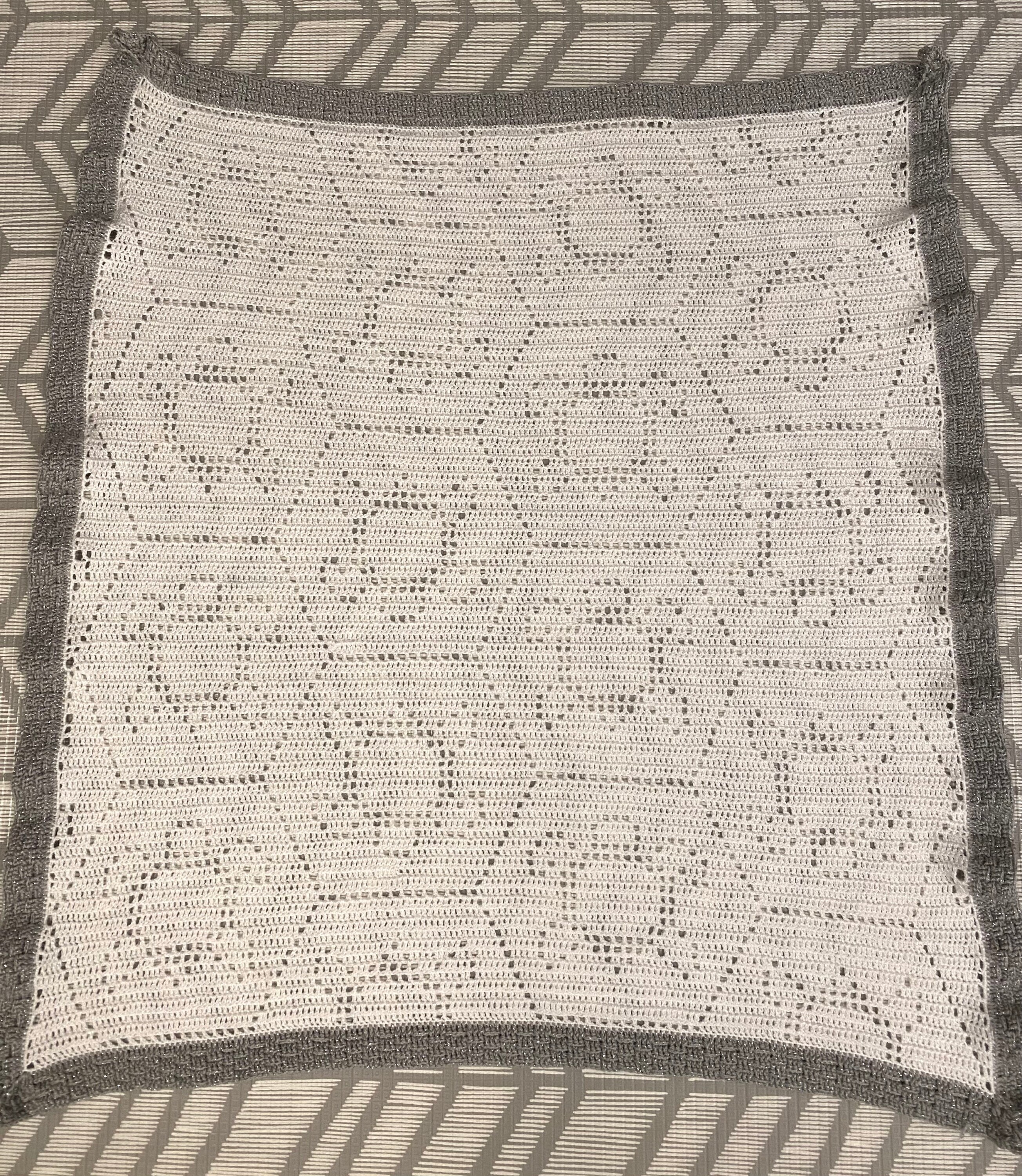 Swimming Turtles Filet Crochet Blanket - Etsy