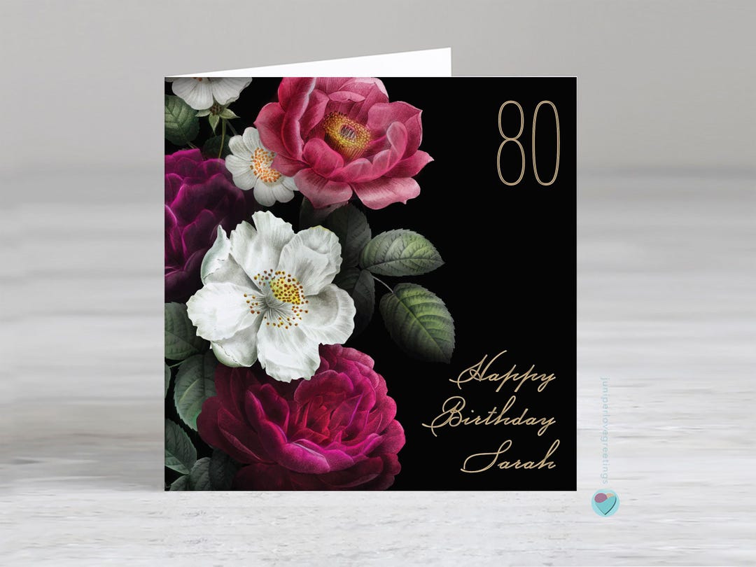 80th Birthday Card for Women - Special Friend 80th Birthday Card ...