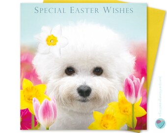 Dog Easter Card | Etsy
