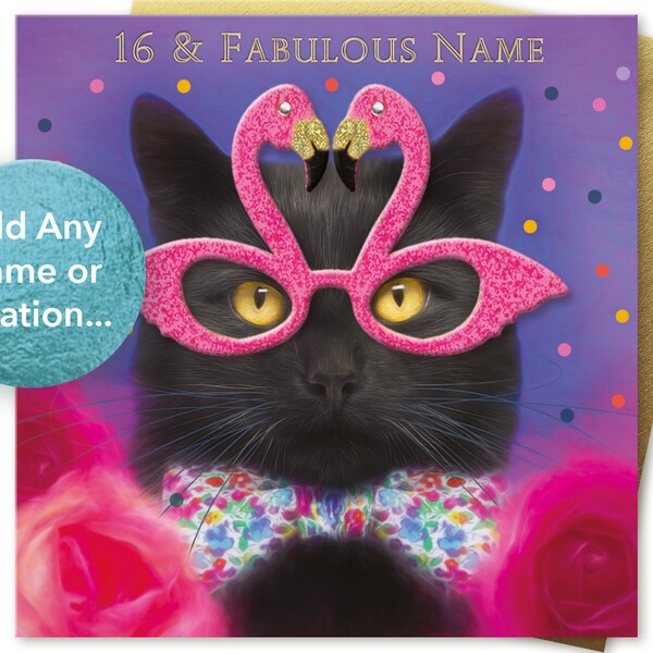 Cat Birthday Card - Etsy