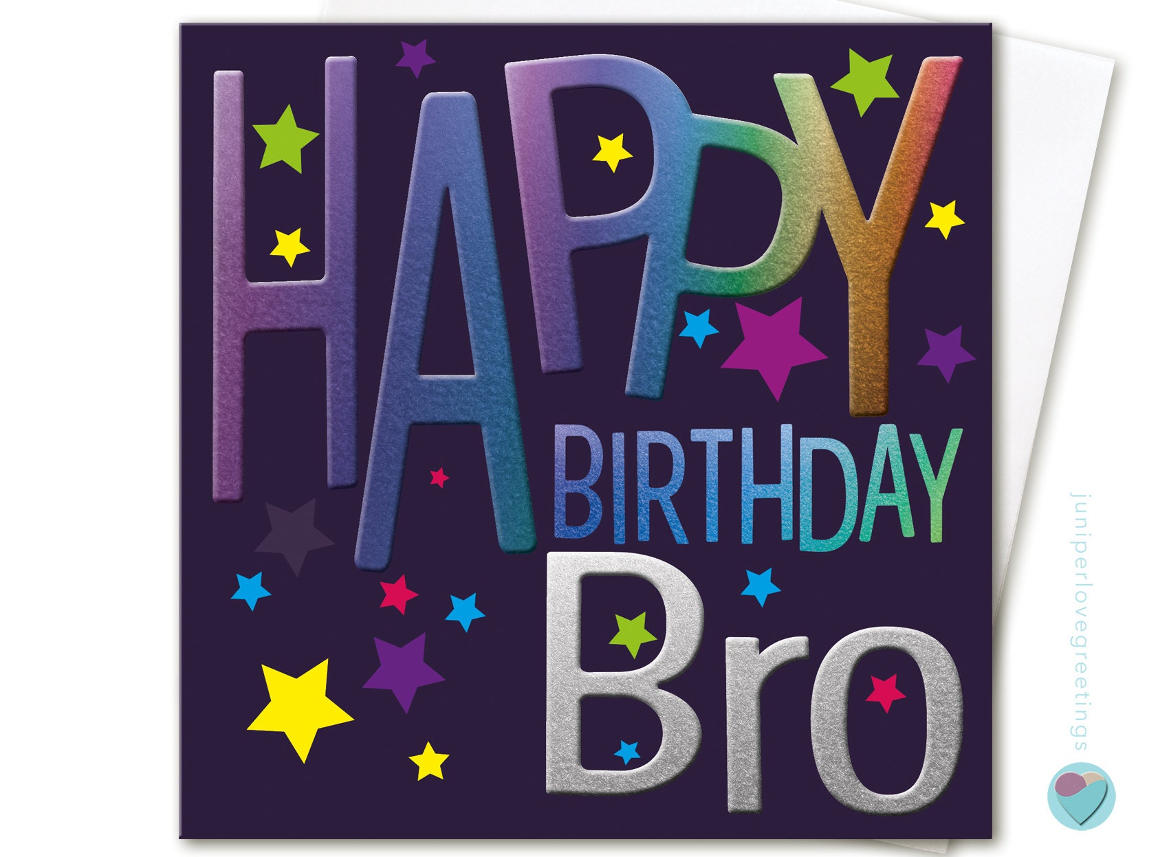 Brother Birthday Card HAPPY BIRTHDAY BRO for boys or men | Etsy