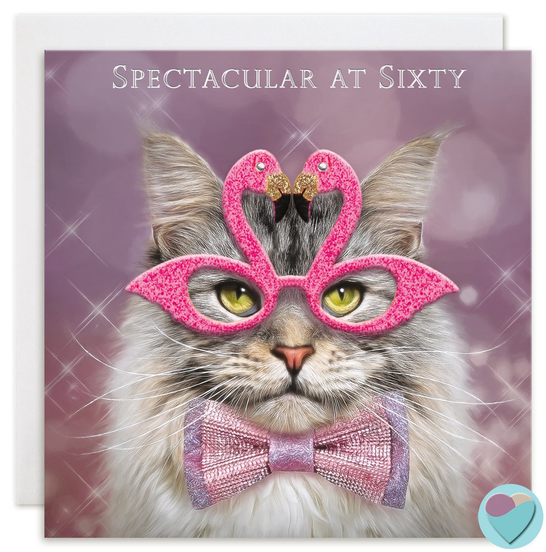 60th Birthday Card Women or Men SPECTACULAR AT SIXTY Mum Dad Husband ...