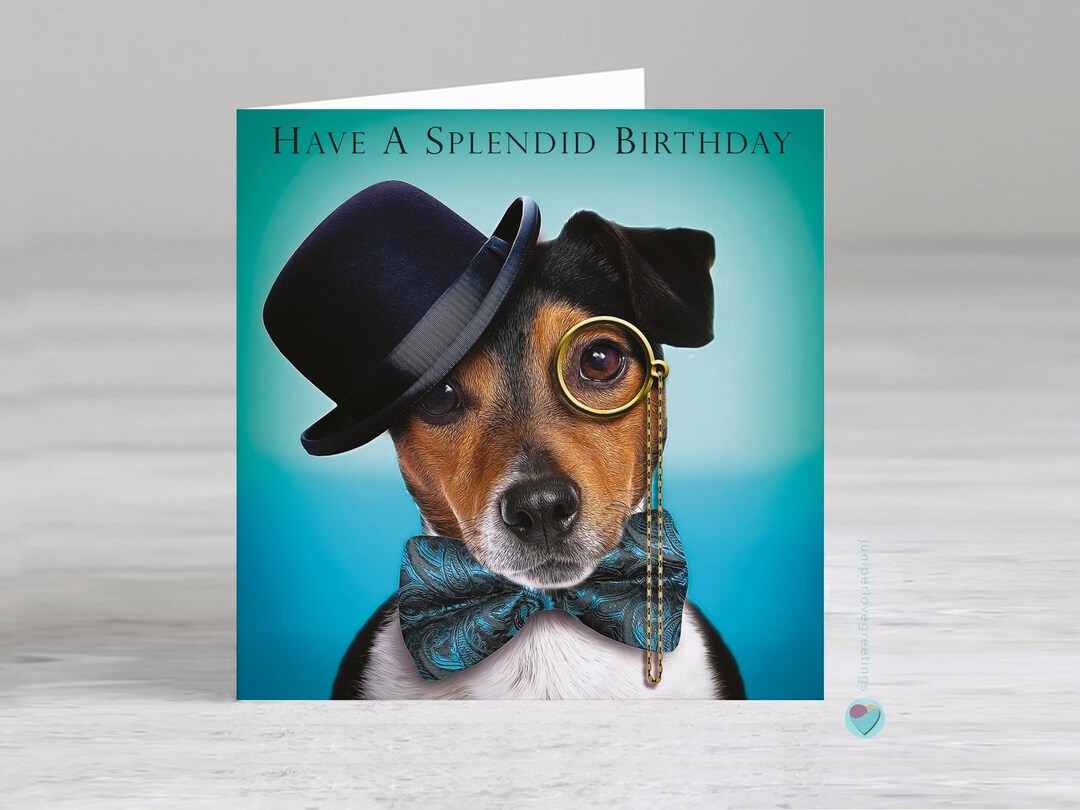 Jack Russell Terrier Birthday Card: Splendid Birthday, Option for ...