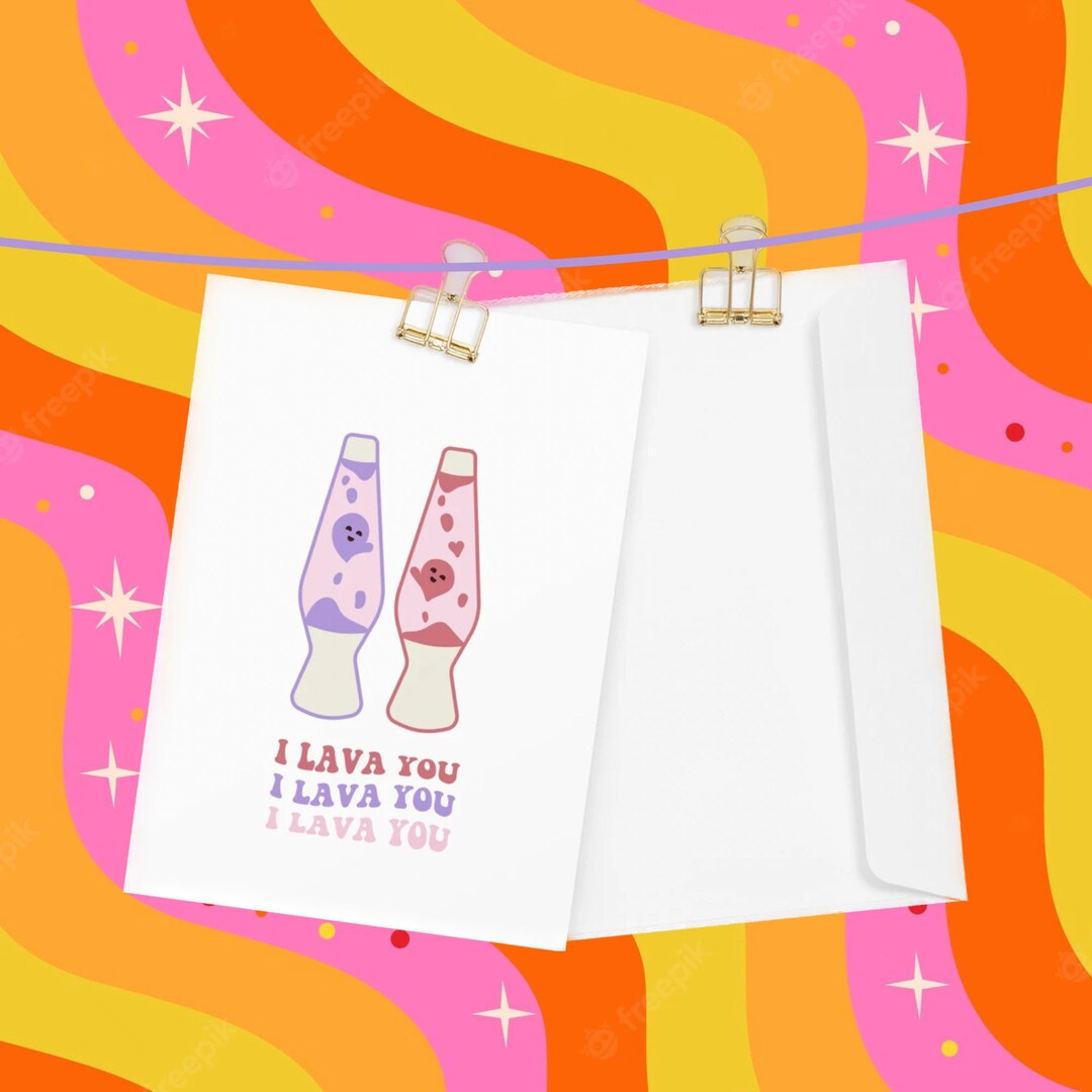 Lava Lamp Card | Designed in Austin - Etsy