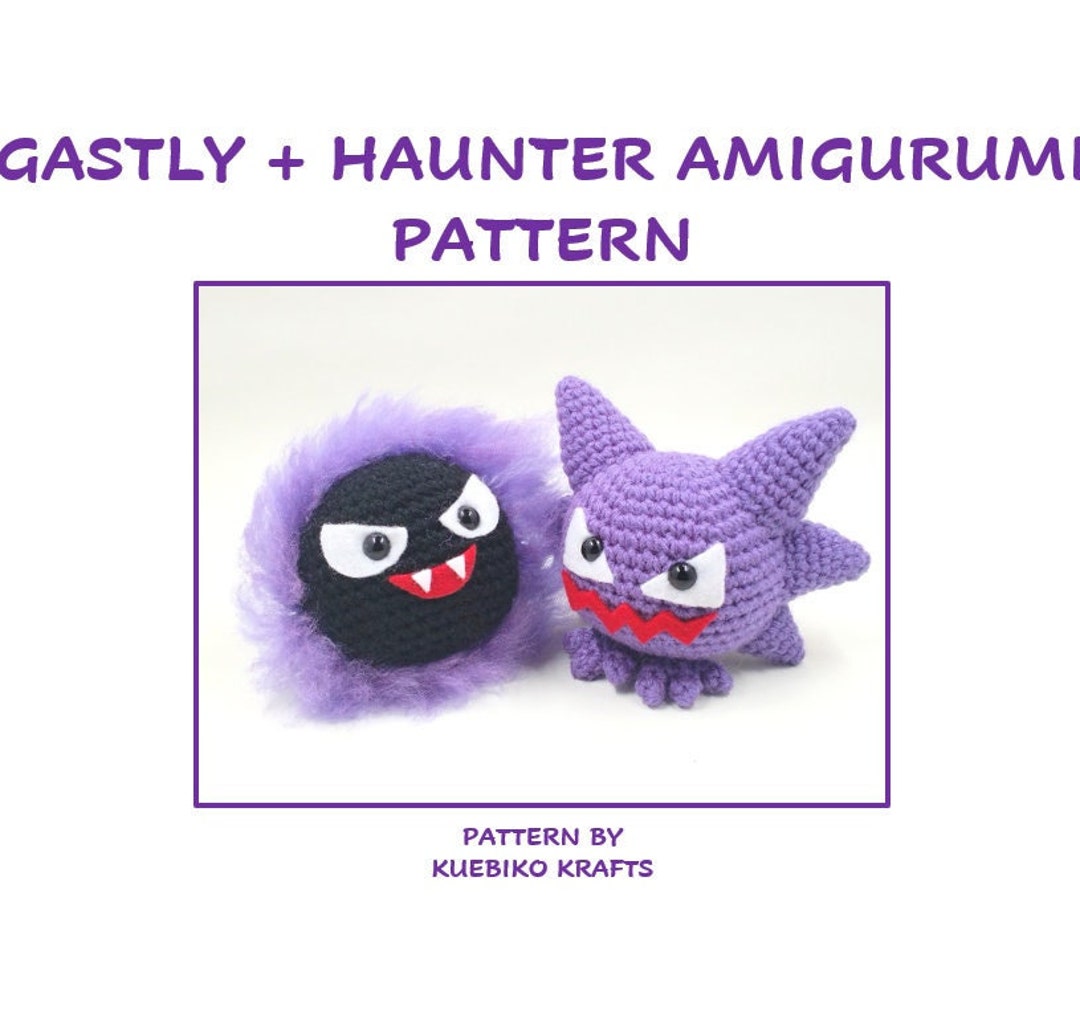 PDF File Gastly + Haunter Amigurumi Crochet Pattern - Etsy