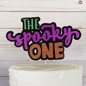 Spooky ONE Cake Topper / Halloween Cake Topper / Halloween - Etsy