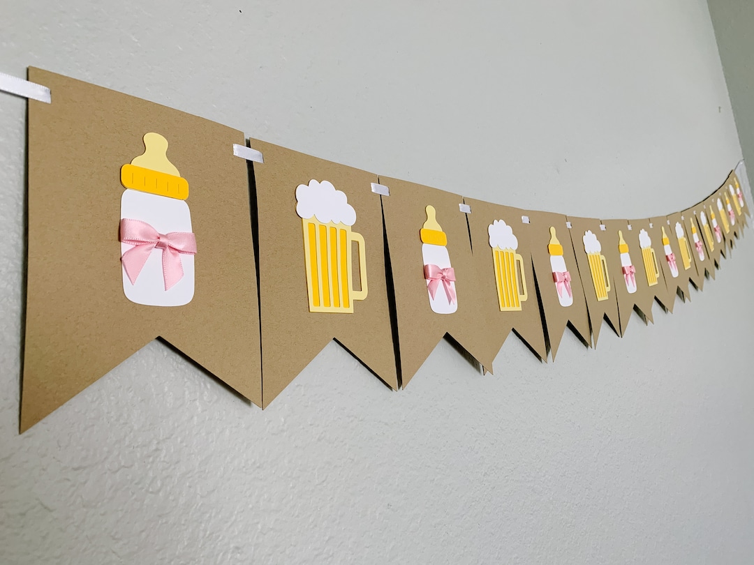 Baby is Brewing Beer Banner / Beer Baby Shower / Bottles and Beer ...