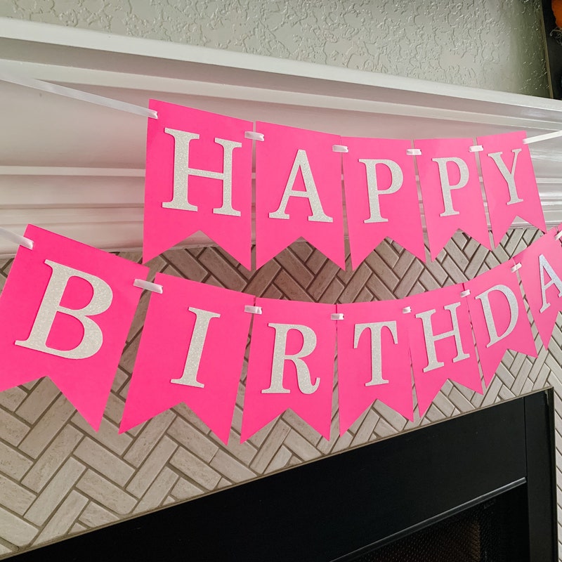 Hot Pink Banner - Etsy