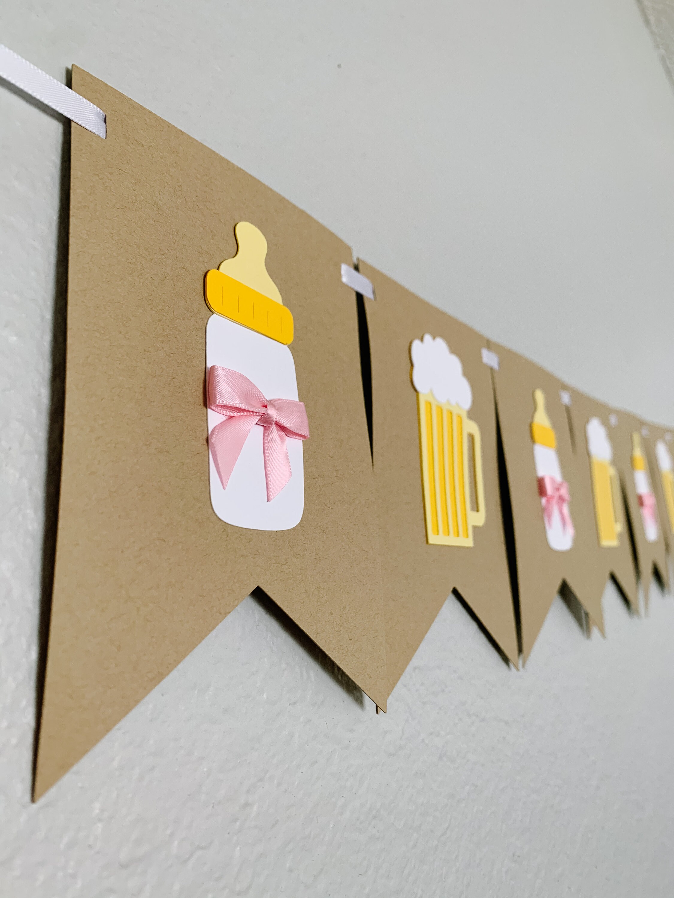 Baby is Brewing Beer Banner / Beer Baby Shower / Bottles and Beer ...