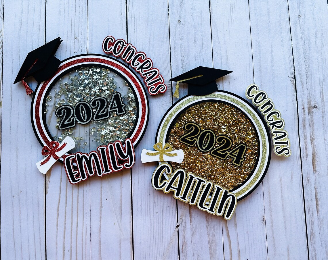 Custom Graduation Shaker Cake Topper / Graduation Cake Topper / Class ...