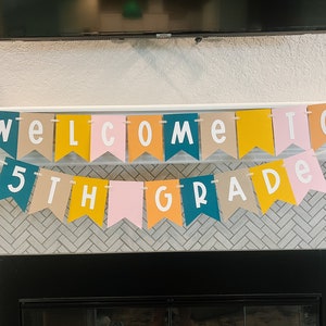 Welcome Classroom Banner / Back to School Banner / Boho Classroom Decor ...