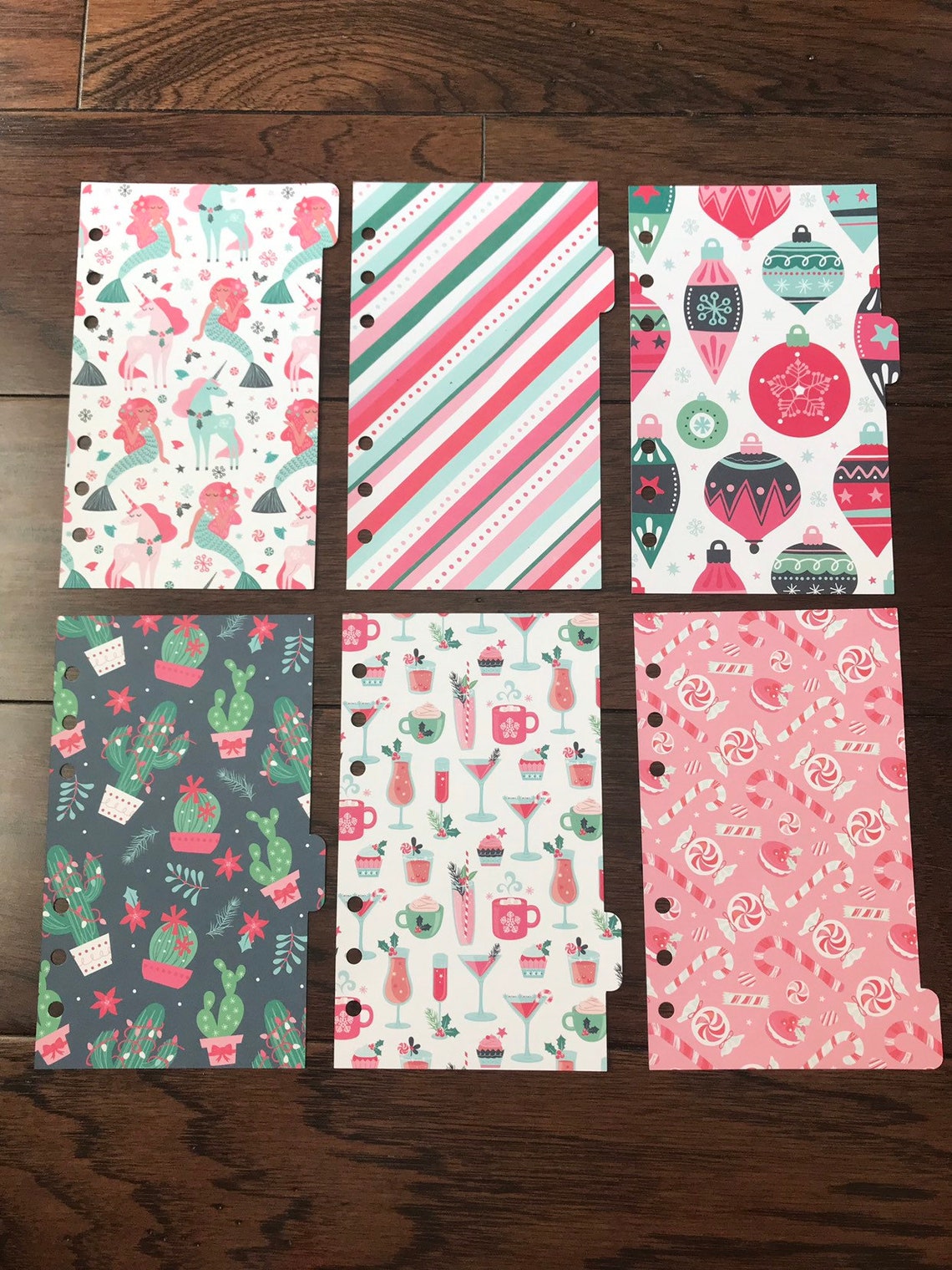 Mermaid Christmas Holiday Planner Dividers / A5 or Personal - Etsy