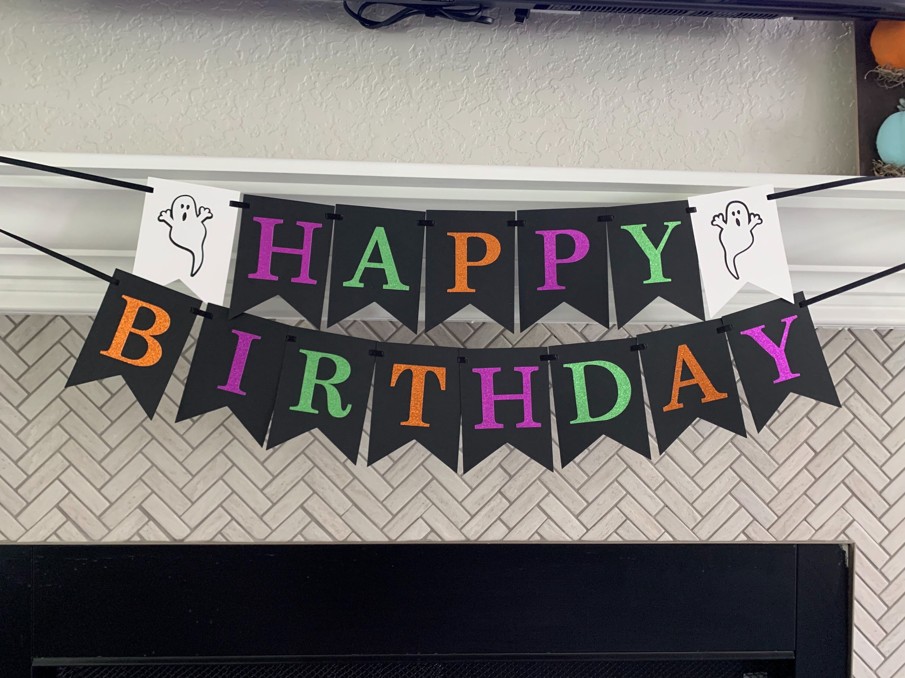 Halloween Happy Birthday Banner / Spooky One / Halloween Party ...