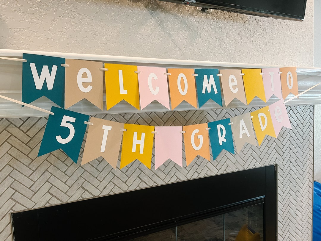 Welcome Classroom Banner / Back to School Banner / Boho Classroom Decor ...