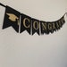 Congrats Graduation Banner / Gold Graduation Banner / Graduation ...