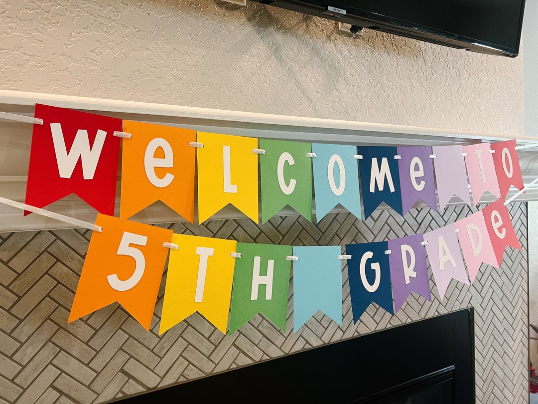Welcome Classroom Banner / Back to School Banner / Boho Classroom Decor ...