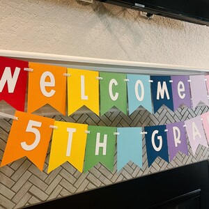 Welcome Classroom Banner / Back to School Banner / Boho Classroom Decor ...