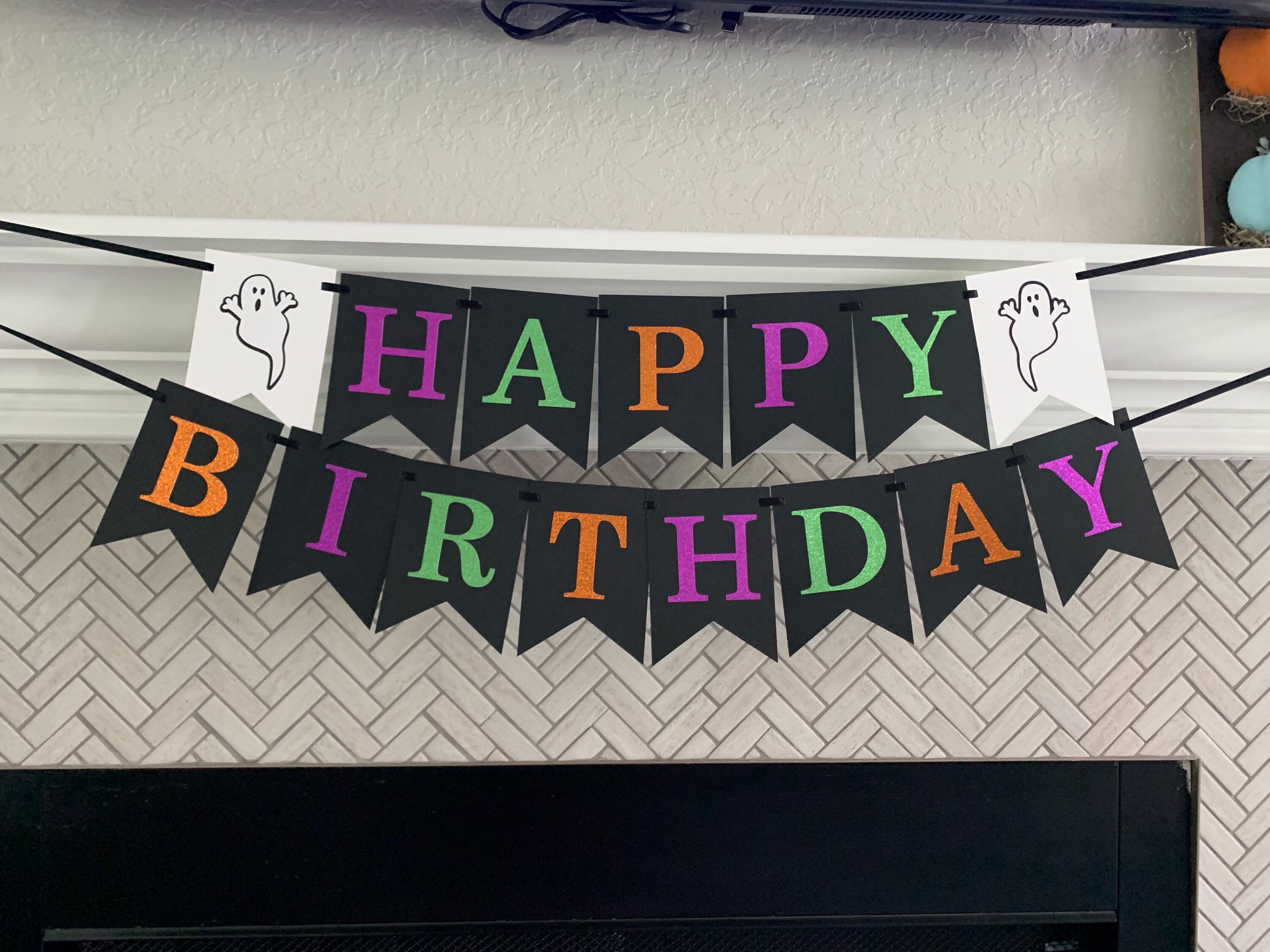 Halloween Happy Birthday Banner / Spooky One / Halloween Party ...