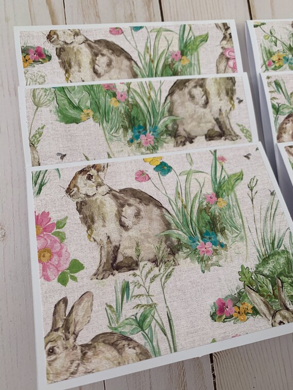 6 Easter Note Cards With Envelopes / Spring Note Cards / Blank - Etsy