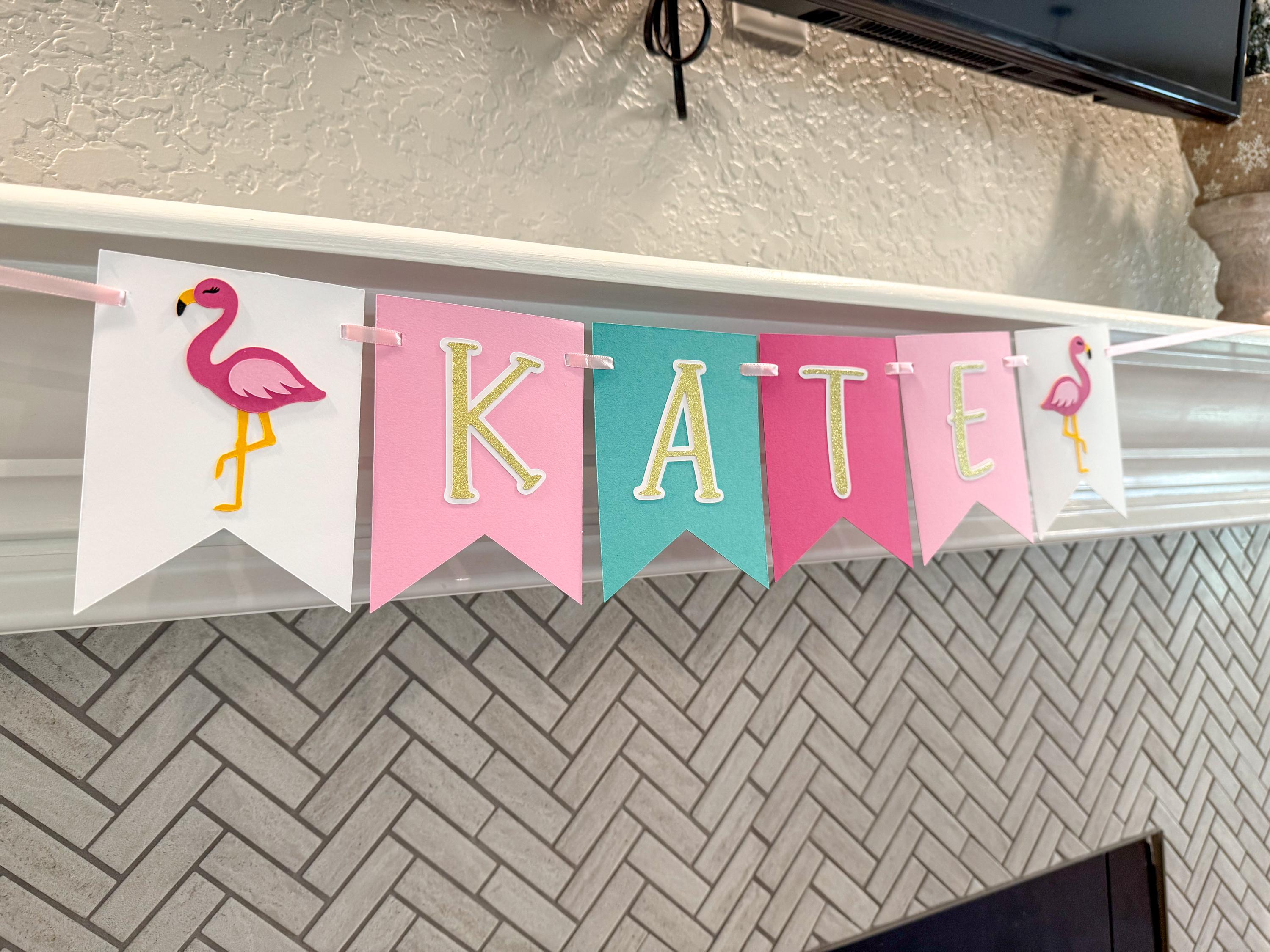 Flamingo Birthday Banner / Flamingo Decor / Flamingo Party / Pink ...
