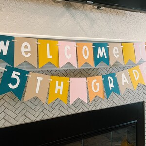 Welcome Classroom Banner / Back to School Banner / Boho Classroom Decor ...
