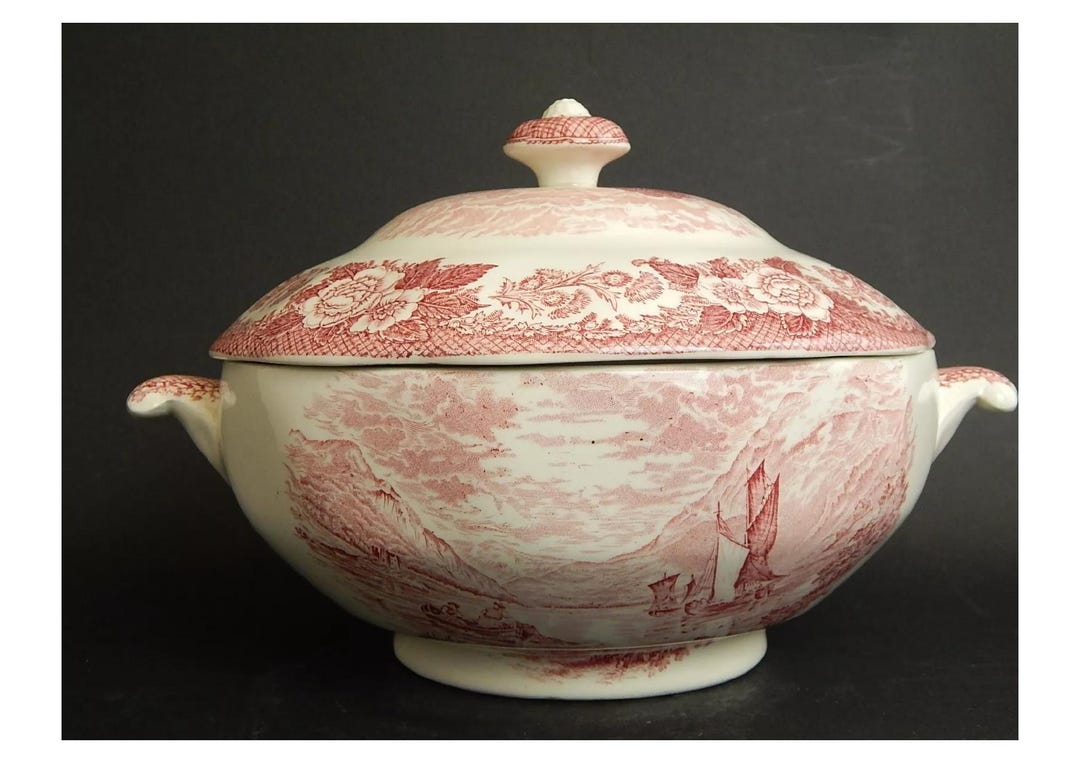 Vintage Enoch Wedgwood Lochs of Scotland Rare Loch Fine Centerpiece ...